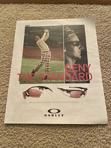 Vintage 2011 OAKLEY FAST JACKET SUNGLASSES SWITCHLOCK PRINT AD IAN ...