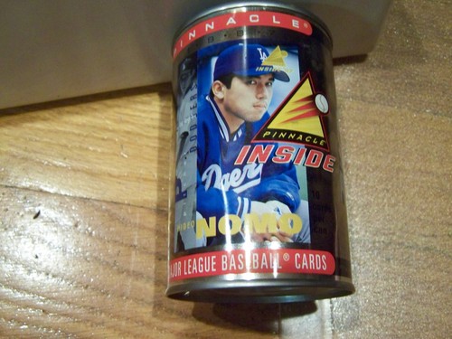 NOMO PINNACLE INSIDE FIRST EVER BASEBALL CARD I A CAN FACTORY SEALED | eBay