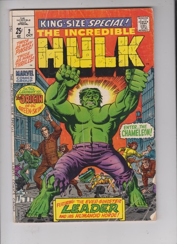 INCREDIBLE HULK SPECIAL # 2 VG STAN LEE, JACK KIRBY, STEVE DITKO OCT ...
