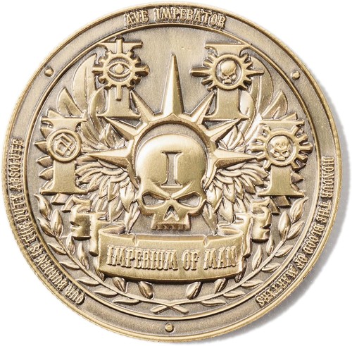 Compatible with Warhammer 40k Collectible Coin: Imperium of Man 1 PC ...