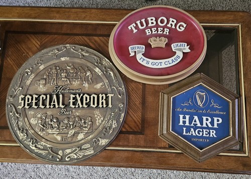 Vintage Beer Signs, Plastic, Special Export, Tuborg & Harp Lager. | eBay