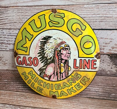 Indian Gas Sign In Collectible Gas & Oil Advertising Signs for sale | eBay