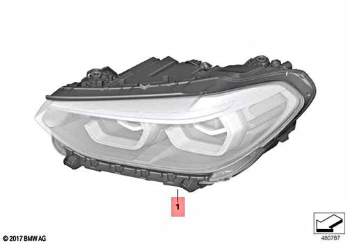 Genuine BMW G08 iX3 SAV HEADLIGHT LED AHL HIGH LEFT 63117954913 | eBay