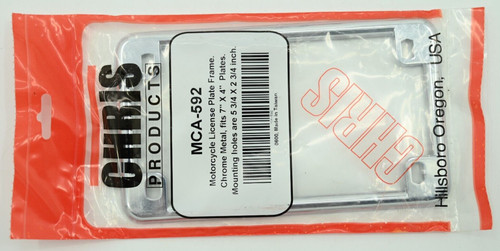 Chris Products License Plate Frame Chrome Universal 600 MCA-592 | eBay