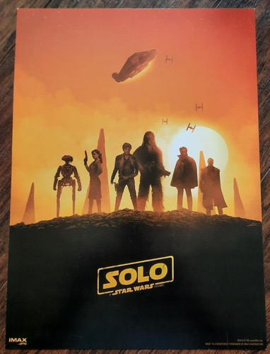 SOLO A STAR WARS STORY IMAX AMC LIMITED EDITION 9.5X13 POSTER PRINT NEW ...