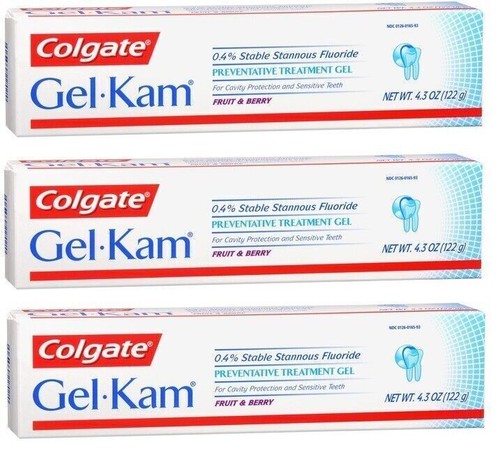 Gel-Kam Flouride Treatment Gel Fruit and Berry 4.3 Oz X 3 Packs | eBay