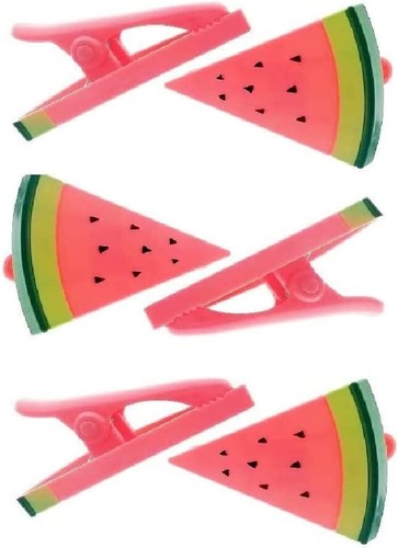 3 Pairs (6 Ct) Watermelon Style Beach Towel Clips | eBay