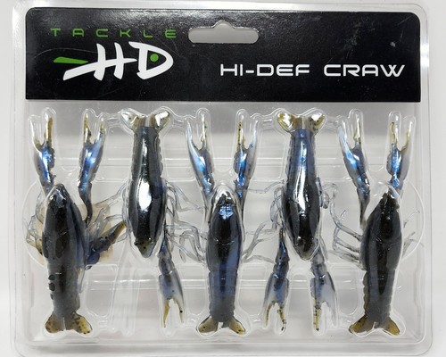 Tackle HD Hi-Def Craw 3.75 inch 5pk Green Pumpkin Blue 375-112 | eBay