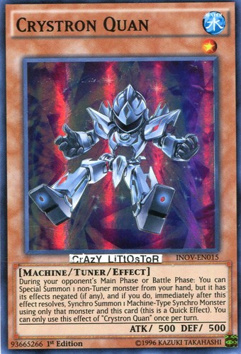 YU-GI-OH CRYSTRON QUAN 1ST ED SUPER RARE MINT INOV-EN015 (ON HAND) | eBay