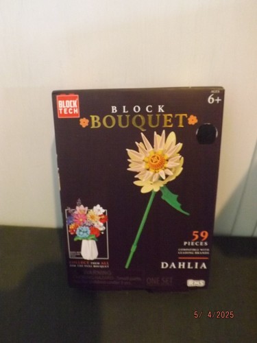 Block Tech Block Bouquet--Dahlia--59 Pieces--Brand New | eBay