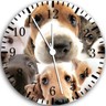 Cute Puppy Dog Frameless Borderless Wall Clock For Gifts or Home Decor ...
