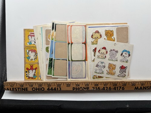 1980s Various Cats Dog Valentines Animals Stickers Vintage #1 | eBay