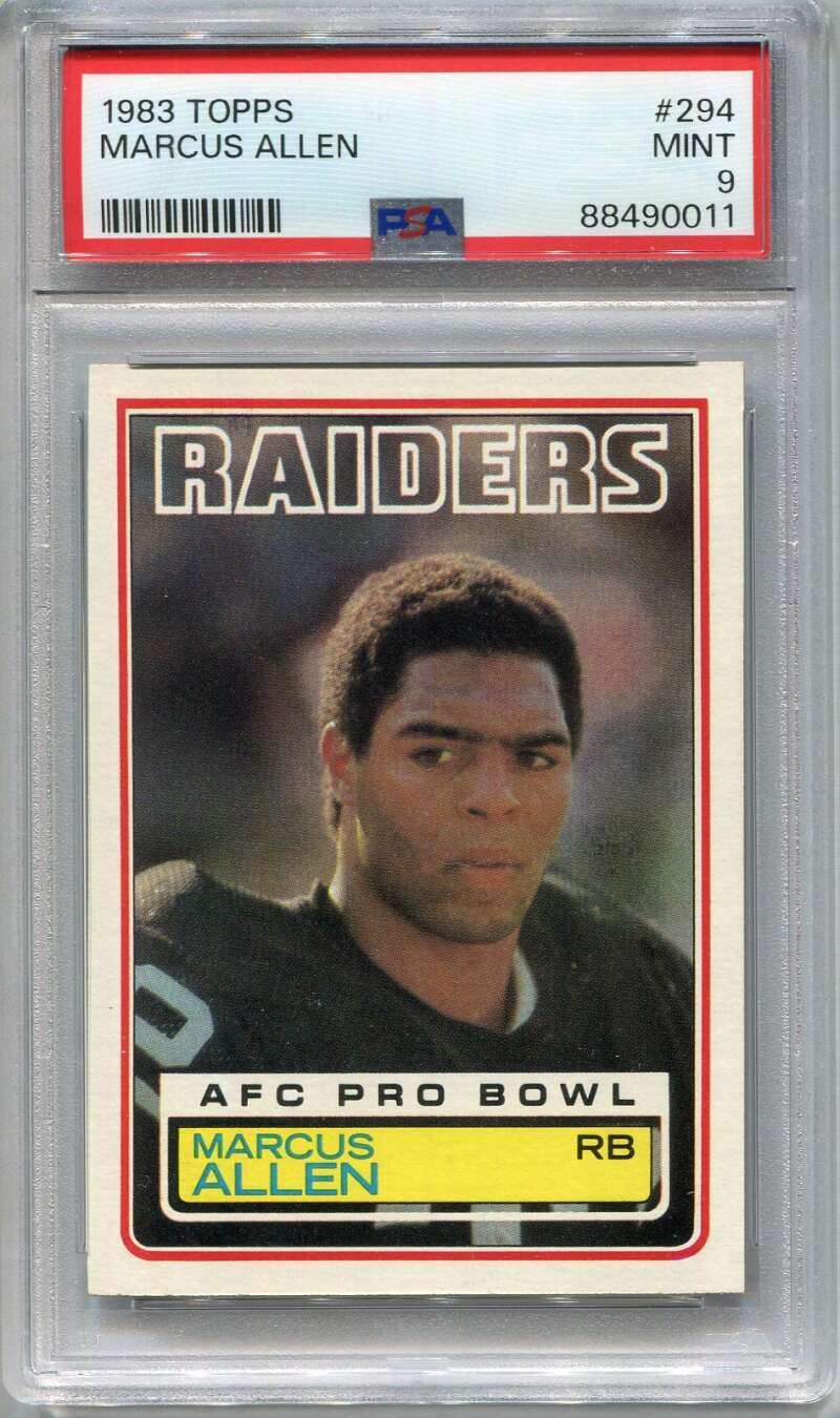 Marcus Allen 1983 Topps #294 Base Price Guide - Sports Card Investor
