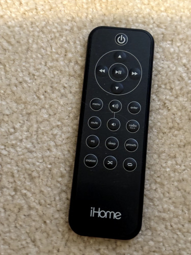 iHome Replacement Remote Control for alarm clock/radio/docking station ...