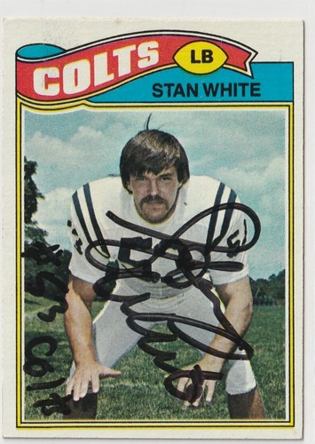 1977 Topps #232 Stan White Signed Card Baltimore Colts | eBay