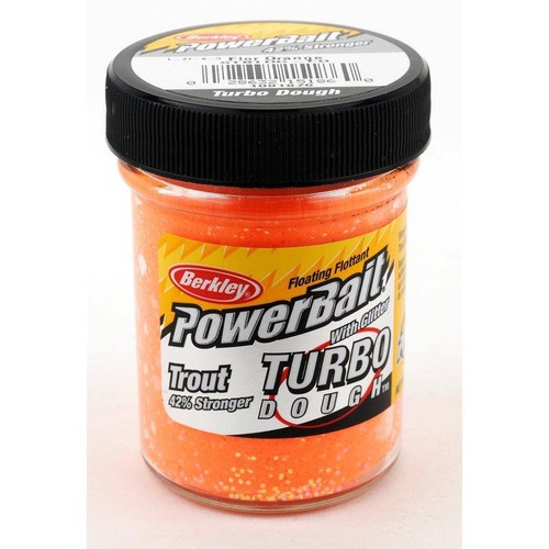 Berkley Powerbait Fluorescent Orange Trout Bait 1.75Oz Glitter Dough | eBay