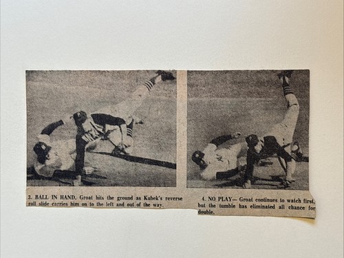 Dick Groat Tony Kubek World Series 1960 Hutchinson KS Baseball 3X6 ...