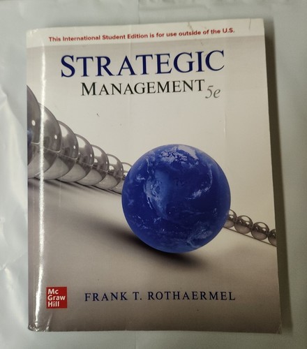 Strategic Management: Concepts 5th edition (Frank Rothaermel) - Paperback - GOOD | eBay