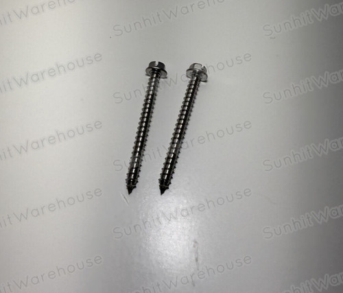 2 1/2" stainless steel lock screws, 10 pcs (For bottom and top gator ...