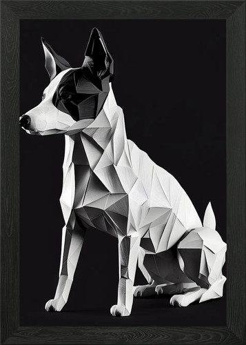 Basenji Framed Wall Art Poster Canvas Print Picture | eBay UK