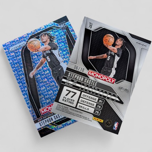2024 Panini Monopoly Prizm Stephon Castle Blue Millionaire Shimmer /10 ...