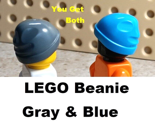 LEGO Beanie Lot of 2 Dark Gary Azure Blue Boy Girl Unisex Knit Cap ...