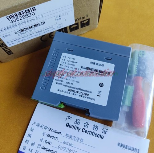 1PCS New Mettler Toledo ACT100 DIN Analog weight Transmitter 30529260 ...
