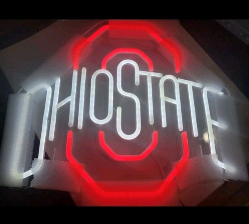 Ohio State Buckeyes Logo Led Neon Sign 14"×12" Light Wall Decor Collge ...