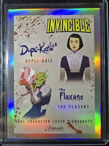 2025 Keepsake Invincible Dupli-Kate Flaxans Dual Signagraph /25 | eBay