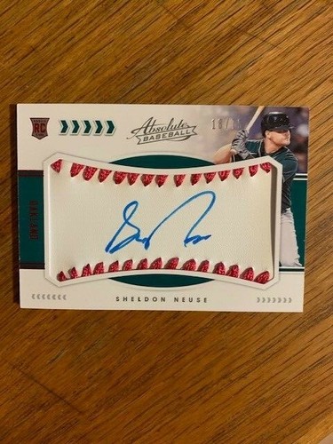 2020 PANINI ABSOLUTE SHELDON NEUSE ROOKIE AUTOGRAPH 18/75 ~ #119 A'S | eBay
