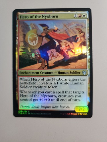 MTG Hero of the Nyxborn Theros Beyond Death 219/254 Foil Uncommon | eBay