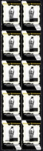 MURRAY WEIDEMAN COLLINGWOOD MAGPIES TEAM OF THE CENTURY VIGNETTE STAMPS ...