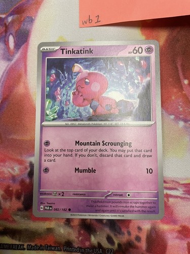 Tinkatink Paradox Rift 082/182 Pokemon TCG Card NM/M Regular | eBay