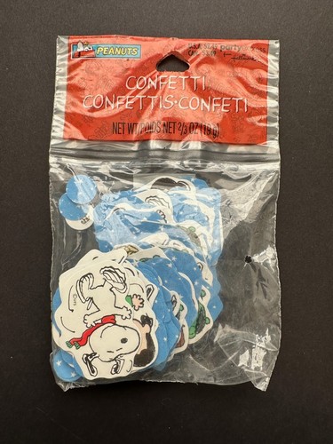 Hallmark PEANUTS CONFETTI Sealed Discontinued Snoopy Charlie Brown ...