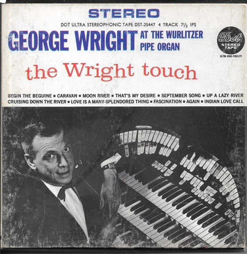 George Wright - The Wright Touch - 7 1/2 ips reel to reel tape | eBay