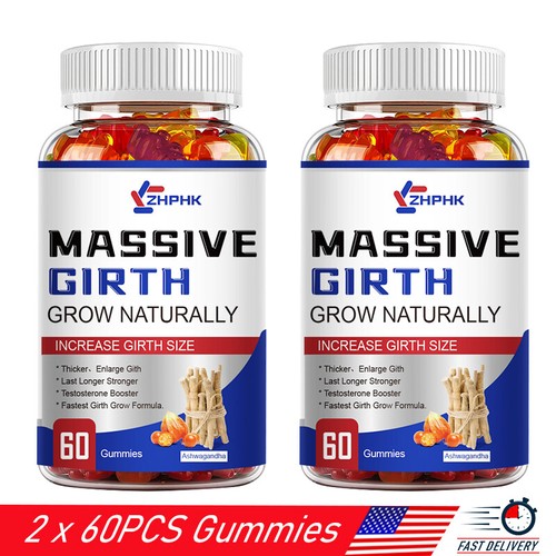Male Enhancement Gummies Massive Girth Enlargement Testosterone Support ...