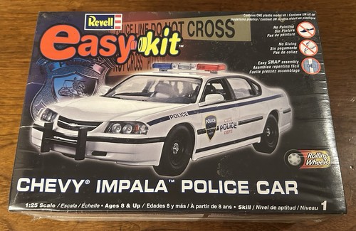 Revell Chevy Impala Police Car 1:25 Scale Vintage Model Car Kit #85 ...