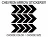 Chevron Arrows #2 - Direction Striped Warning Icon - Vinyl Wall Decal ...