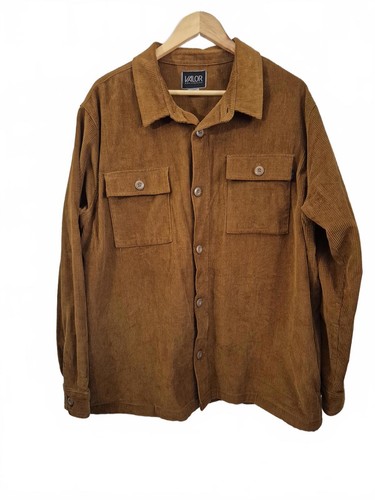 Valor Collective Mens Button Front Corduroy Jacket Shirt Pockets Color ...