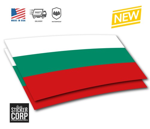 Bulgaria Flag Stickers - 5 x 3 inch - Waterproof - 2 Pack | eBay