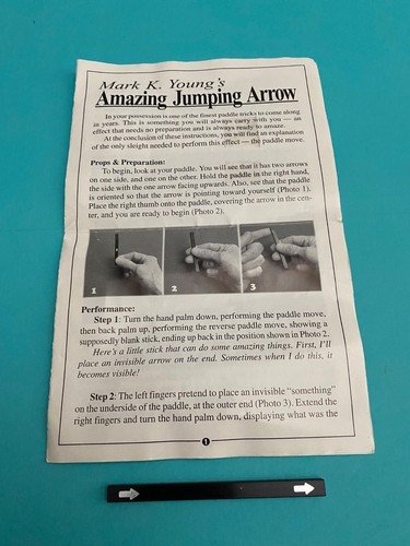Magic Trick Mark K. Young & Meir Yedid Present Amazing Jumping Arrow | eBay