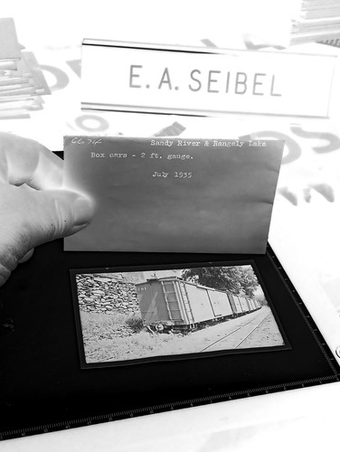 1935 SANDY RIVER RANGELY LAKE RR TRAIN NEGATIVE SEIBEL ESTATE | eBay