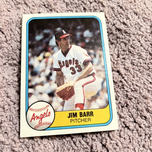 1981 Fleer #287 Jim Barr California Angels | eBay