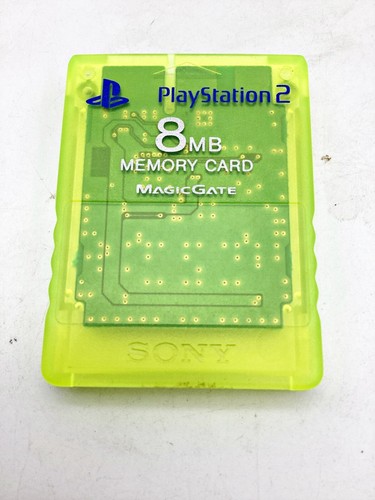 Playstation 2 Memory Card 8MB Lemon Yellow SCPH-10020 Japan DHL 1 week ...