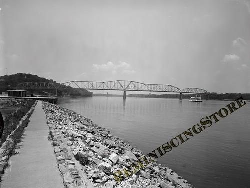 Mark Twain Memorial Bridge Hannibal MO 1968 Reprint | eBay