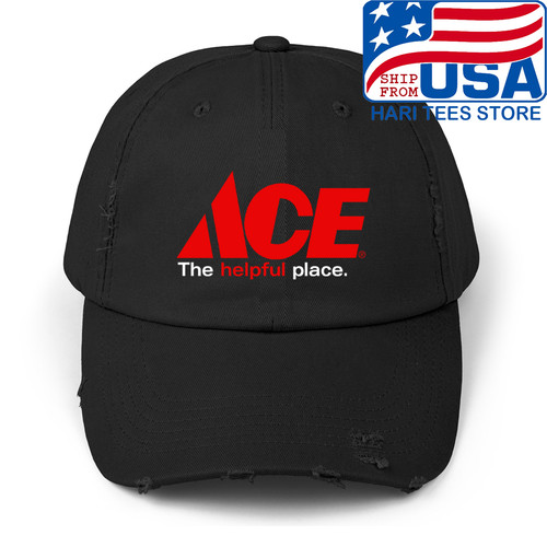 Ace Hardware Store Men's Adjustable Black Distressed Hat | eBay
