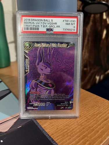 PSA 9 Beerus, Universe 7 Divine Vanquisher Dragon Ball Super DBS TB1-030 SPR Sig | eBay