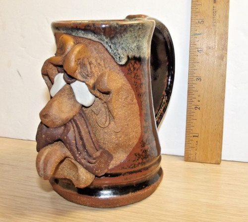 Ugly MMS Funny Face Stoneware Art Pottery Coffee Mug Mahon 5” Signed | eBay