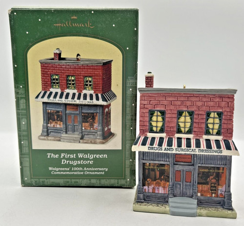 2001 Hallmark The First Walgreen Drugstore 100th Anniversary Ornament ...