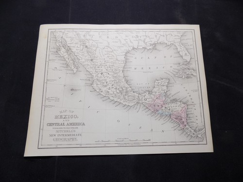 1880 Antique Atlas Map / MEXICO and CENTRAL AMERICA | eBay